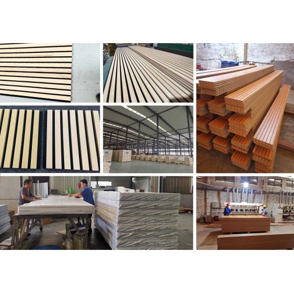 Quality Modern Composition PET Acoustic Timber Slats Customized For Office Building for sale
