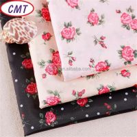 Quality Flower Printed 75D 100% Polyester Taffeta Fabric with 190T Density for sale