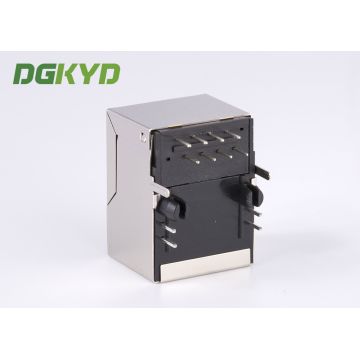 Quality Shield RJ45 Modular Jack Female Magnetic Network Port With Lan Transformer for sale