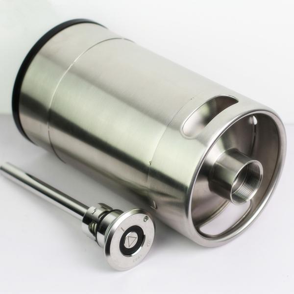Quality High Reusable 5 Litre Mini Beer Kegs , SS304 5 Liter Mini Keg Home Brew for sale