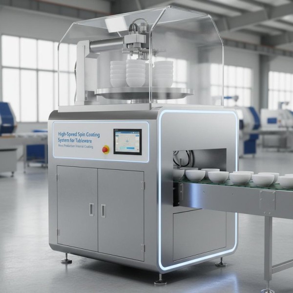 Quality High-Speed Spin Coating System for Tableware | Mass Production Internal Coating for sale