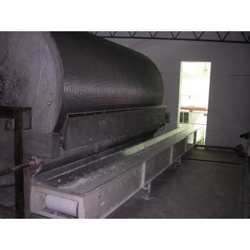SS304 Rotary Vacuum Sweet Potato Starch Machine Filter Starch Dewatering Machine