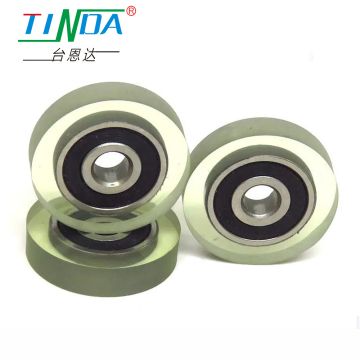 Quality Customization Rubber Roller Bearing Polyurethane Covered Bearings Rustproof for sale