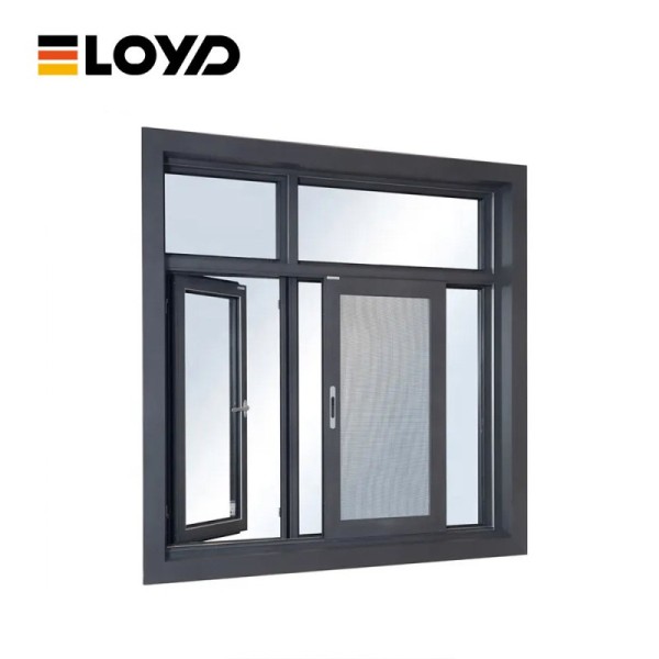 Quality Waterproof Tempered Glass Aluminium Double Sliding Windows Security Locks for sale