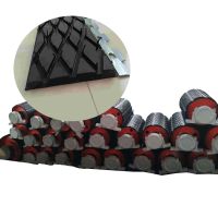Quality Conveyor Drum Slide Diamond Grooved Rubber Lagging On Pulleys for sale