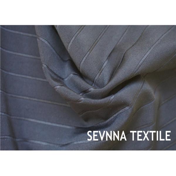 Quality Ballet Styles Polyester Taffeta Fabric , Urban Activewear Black Polyester Fabric for sale