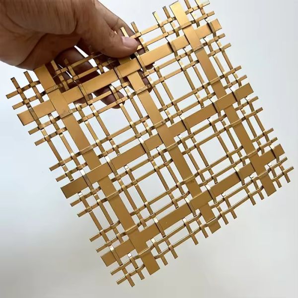 Quality High Transparency Architectural Woven Metal Mesh Corrosion Resistant For Exterior Wall for sale