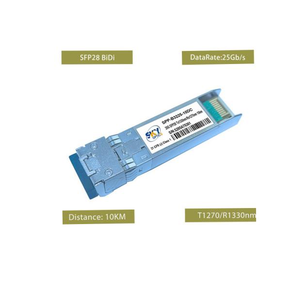 Quality 10KM Simplex 25G SFP28 Transceiver DDM Optical Modules With DFB And PIN for sale