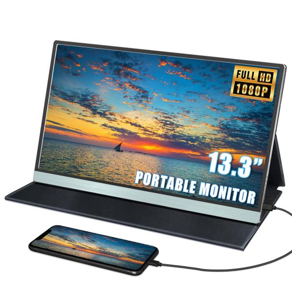 Quality Touchscreen Portable Travel LCD Monitor Extender hdmi 1920x1080 IPS Panel 14 Inch for sale