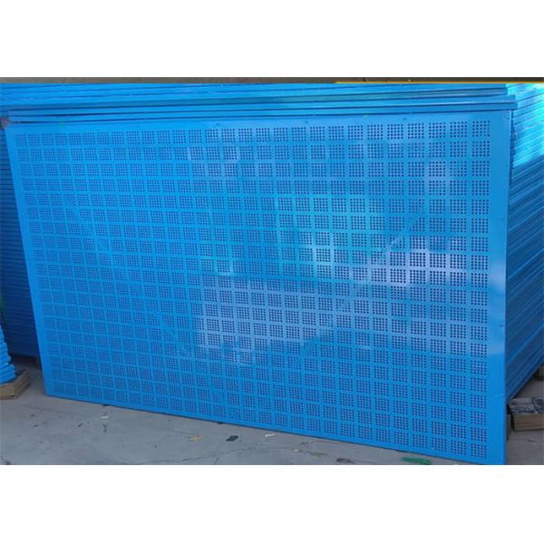 Quality Blue Round Hole Perimeter Safety Screens 1.2X1.8m For Protection for sale
