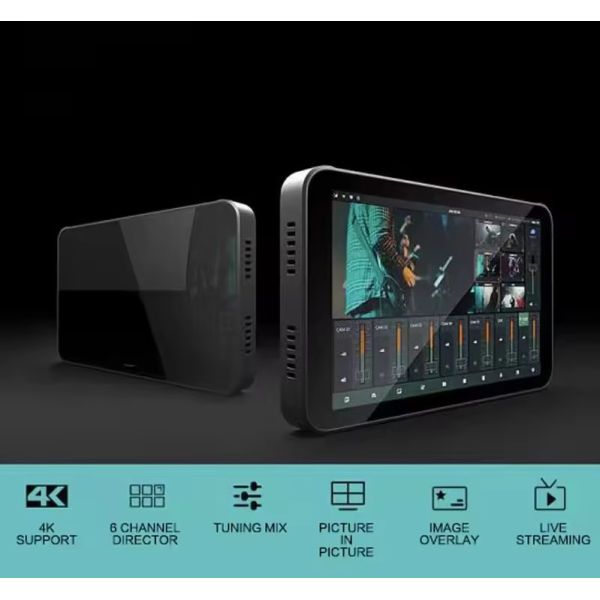 Quality Portable Live Stream Camera Switcher Studio IP Video Switcher For YouTube for sale