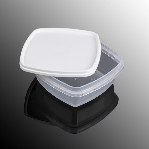 Quality Food Preservation Microwavable Plastic Crisper 13*13*5cm for sale