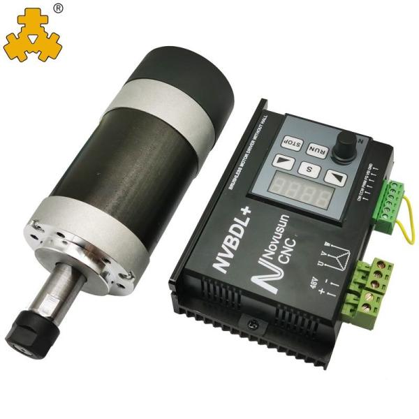 Quality Brushless Dc Motor CNC little router machine 48V 400W 12000rpm57BLY90-4120 black for sale