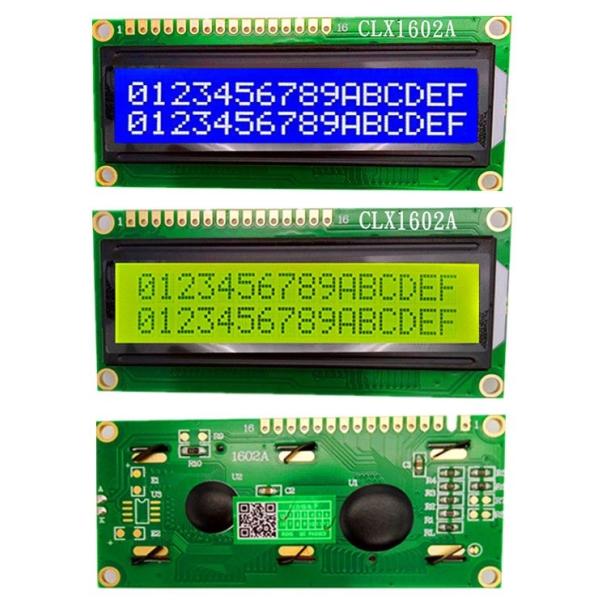 Quality 7 Inch 16x2 LCD Display Module Character 1602 STN Blue Background White for sale