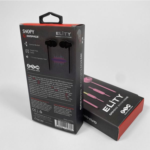 Quality Art Paper Wireless Headset Airpods Packaging Box With Glossy Lamination for sale