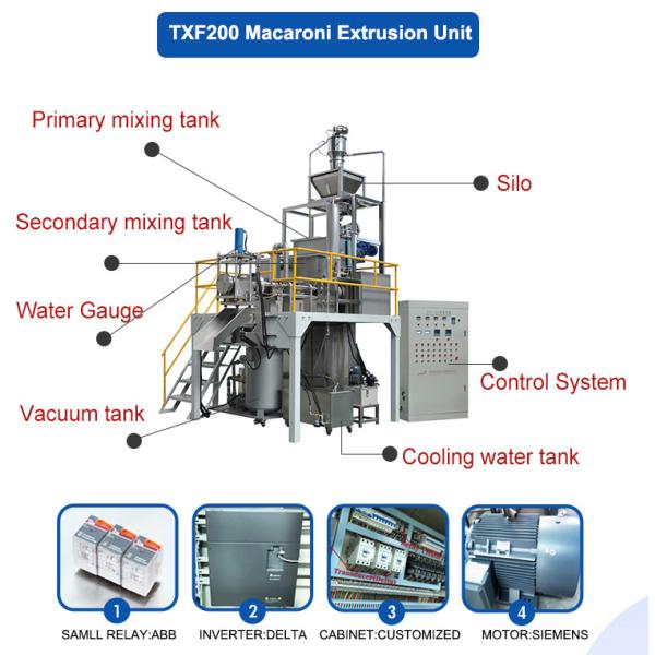 Quality Professional Pasta Production Line for Customization in Wheat Flour Processing for sale