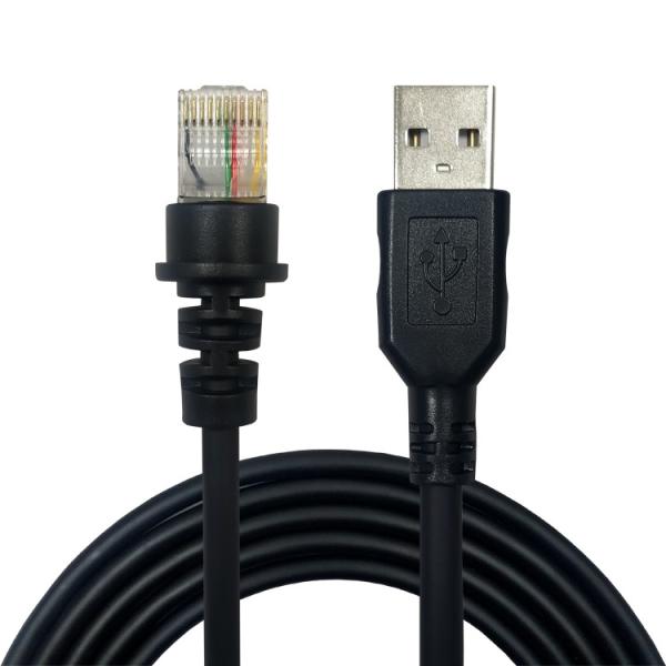 Quality Straight Rj45 USB Scanner Cable 7ft 2M For Honeywell Metrologic MS5145 for sale