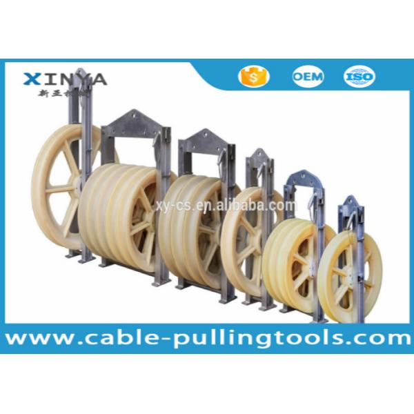 Quality 660mm Diameter Heavy-Duty Bundled Conductor Pulley Block with Nylon Wheel for for sale