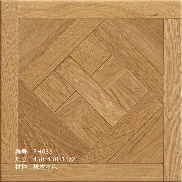 Quality Different Designs Oak Engineered Parquet Flooring Panels 450 x 450MM for sale