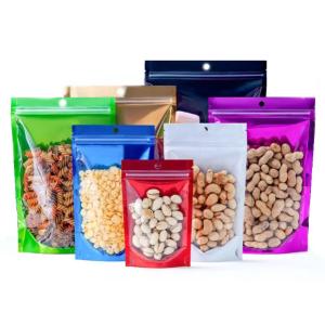 Quality Customizable Recyclable Plastic Zip Lock Bags with Window for Food and Candy Up for sale
