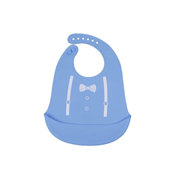 Quality Food Grade Feeding Bib Waterproof Silicone Bibs Customized For Baby for sale