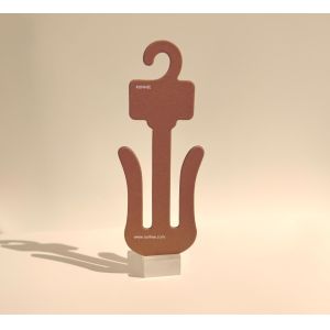 Quality Sustainable Brown Cardboard Sandal Display Hooks | Custom Printed Footwear for sale