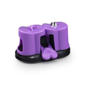 Quality 2 Stage Kitchen Knife Sharpener Suction Pad , Two Hearts Shape 110*62*60mm for sale