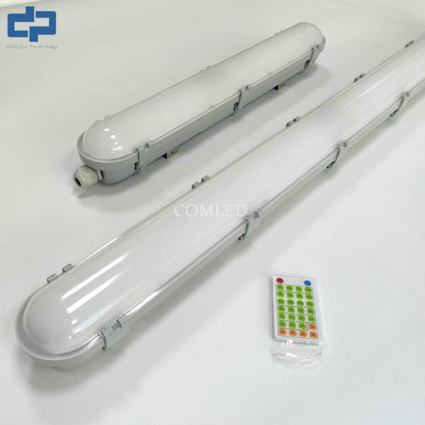 Quality 44W Led Batten Light 5ft With Sensor LED Tri Proof Light 120 Degree IK08 for sale