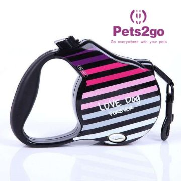 Quality Chrome Plated 237g 3m Retractable Cord Dog Leash for sale