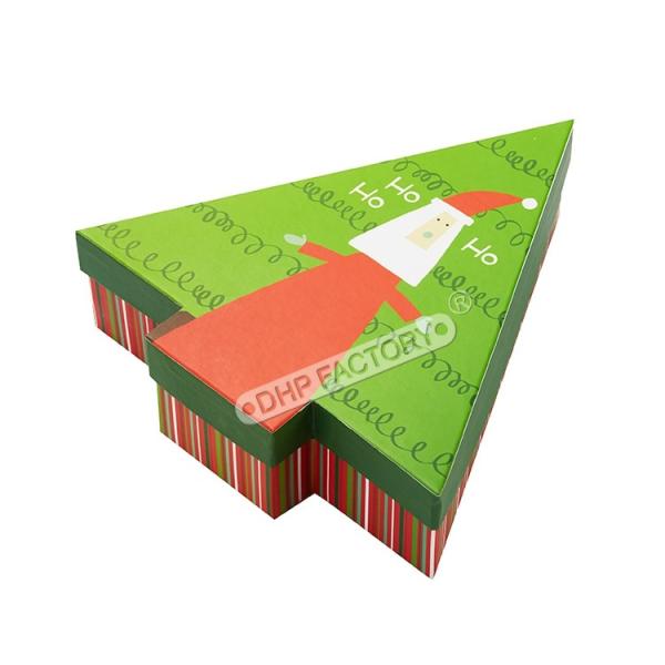 Quality Luxury Printing Christmas Tree Style Paper Box Designed For Gift Products for sale