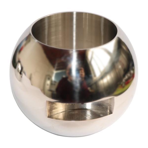 Quality Mirror Polished Stainless Steel Ball Valve with V-shaped Balls and Corrosion Resistance for sale