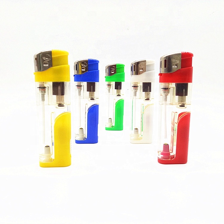 Dy-5810 LED Lamp Cigarette Plastic Gas Electric Lighter
