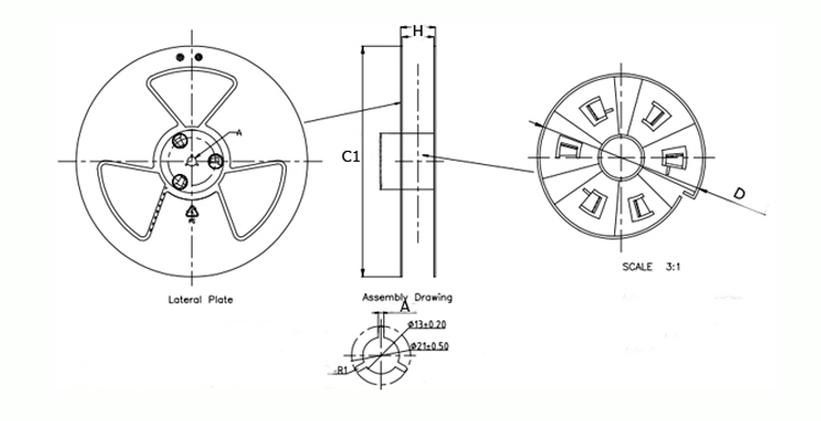 13 inch plastic reel carrier tape