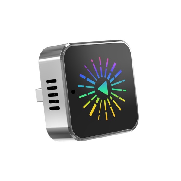 Quality Colorful Acrylic Panel Latest 2-in-1 CarPlay Adapter Portable Wireless Carplay Android Auto Dongle google Maps Voice Control for Original Wired Carplay to Wireless Carplay for sale