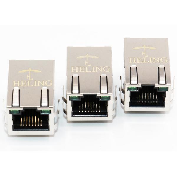 Quality Side Entry PCB Mount 1000Base T RJ45 , 1000M RJ45 Female 8P8C Modular Jack for sale