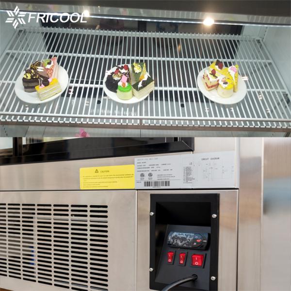 Quality Ventilated Commercial Refrigerated Deli Case 22 Cu.Ft CE ETL for sale