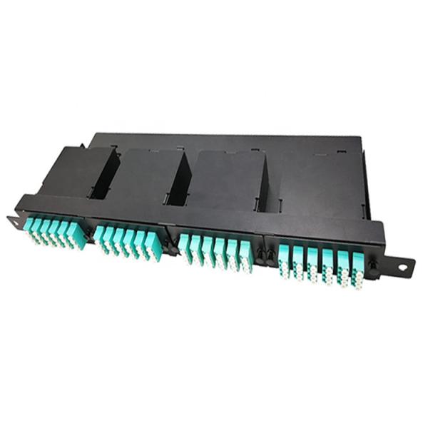 Quality 144F 19in 1U MPO MTP Patch Panels 12 Port Patch Panel Rack Mount For Fiber for sale
