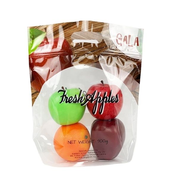 Quality Agriculture Industrial Composite Zipper PP Bags Fresh Vegetables Packaging Recycle Fruit Packaging Pouch Stand Up Bag Vegetable Packaging for sale