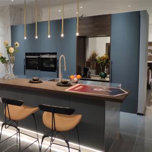 Quality Bmw Grey Modern Style 304 Stainless Steel Kitchen Cabinet alkali resistant for sale
