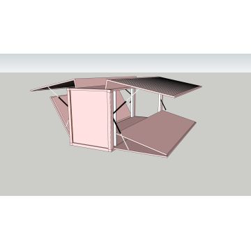 Quality 40ft Custom Single Side Expansion Twin Cabin Container House Green Building for sale