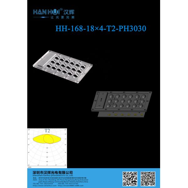 Quality 170×100.52mm 72pcs 3030LED Street Light Lens 92% Transmittance for sale