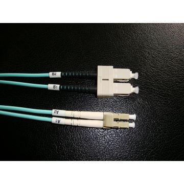 Quality OM3 Terminator Duplex LC TO SC Fiber Optic Patch Cord for sale