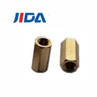 Quality Long Coupling Hex Nut Screws Galvanized Brass M12 1.25 Bolts DIN6334 for sale