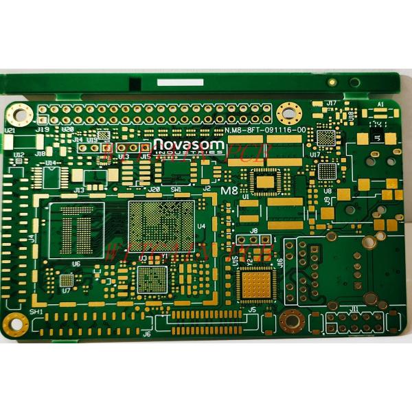 Quality 10 Layer HDI PCB Board / Multilayer Pcb Board Green Solder Mask ENIG for sale