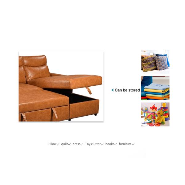 Quality Extendable Modern Leather Sofa Anti Scratch Multiscene Wear Resistant for sale