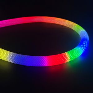 Quality C25mm Diameter 60LEDs/m DC12V/24V RGB/RGBW Full Color LED Pixel Round Braided for sale