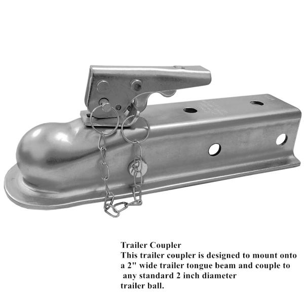 Quality 2inch Straight Tongue Trailer Coupler for sale