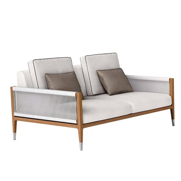 Quality Quick Dry Foam White Waterproof Outdoor Patio Furniture Rope Sofa for Outdoor Spaces for sale
