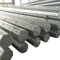 Quality Hot Dip Galvanised Steel Pole 2.5mm - 20mm For Overhead Transmission Lines for sale