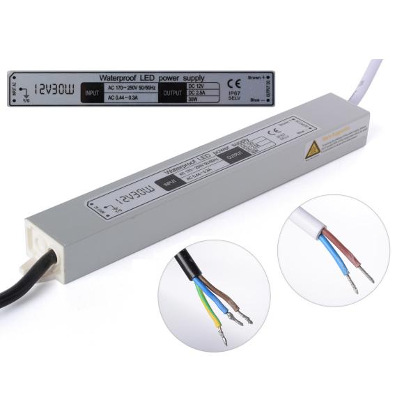 Quality 30w Waterproof Electronic Led Driver , Overload Protection Waterproof Led Driver for sale